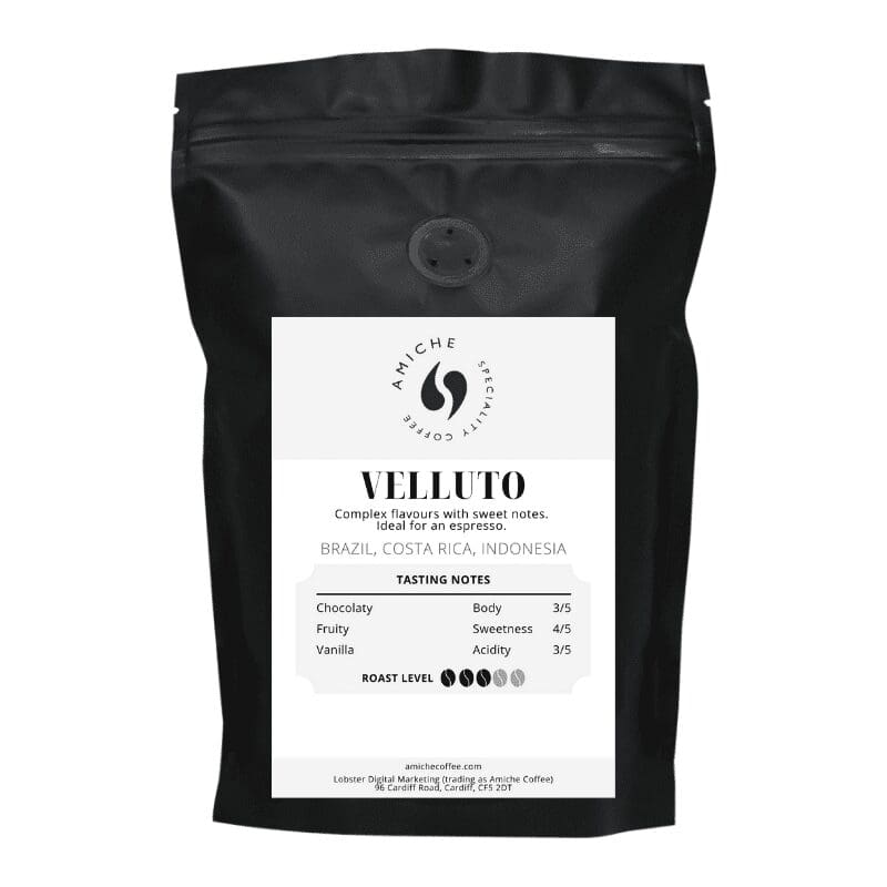 Velvet flavoured beans from Brazil, Costa Rica and Indonesia